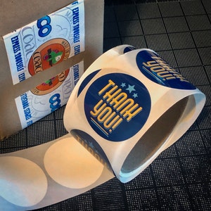 CUSTOM Stickers Roll Custom Logo Stickers Custom Label Roll - Etsy