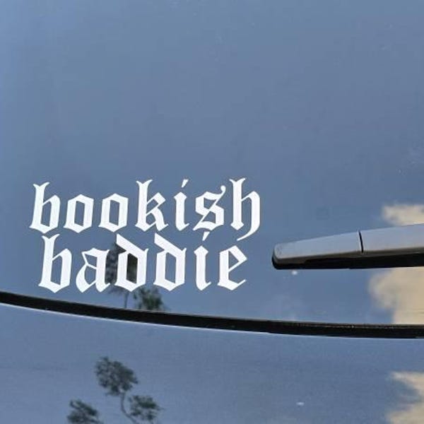 Bookish Baddie Handmade Vinyl Car Decal - Etsy