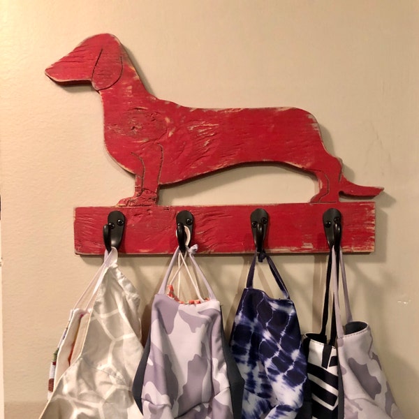 Dachshund Leash Hook Dog Leash Hook Rack Wiener Dog Gift Doxie Gift ...
