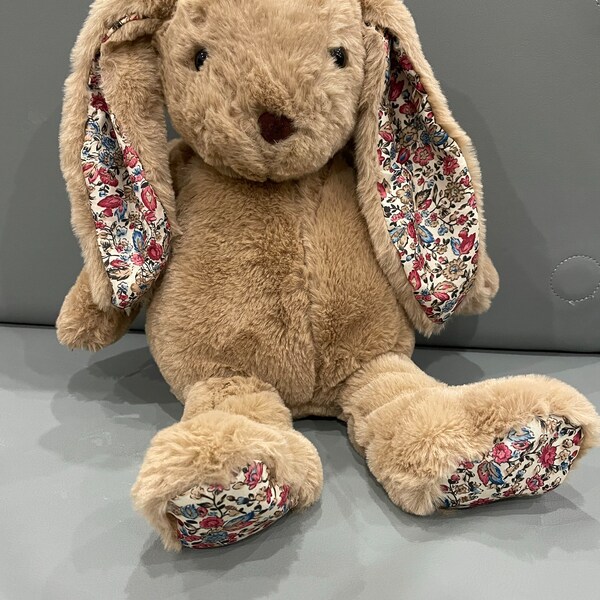 Blossom Bunny Stuffed Animal, 16" Plushie, DIY Stuffie Kit - Etsy