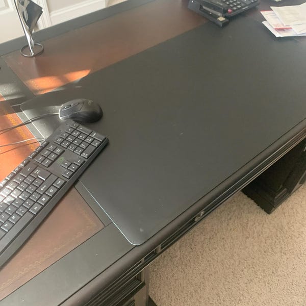Leather Desk Mat, Custom Size Desk Pad, Personalized Office Accessories ...