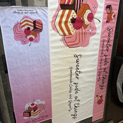 Custom Start-up Show Bundle: Personalized Canopy Banner & Logo Table ...