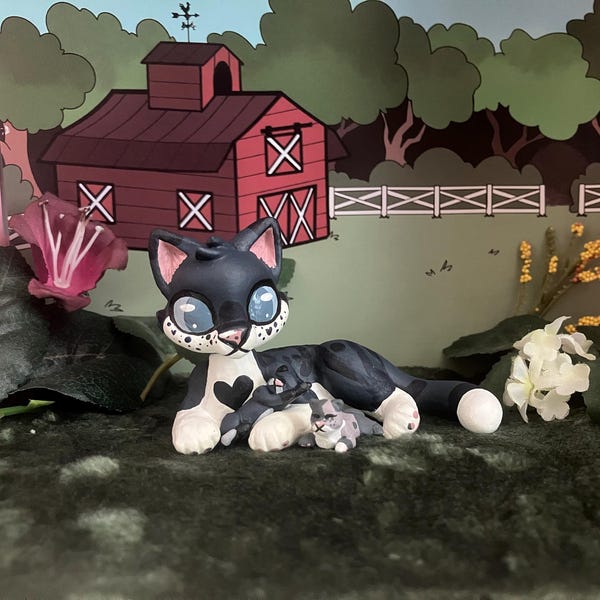 Ashpaw Warrior Cats LPS Clay Custom Apprentice Sized Bobble Head Figure ...