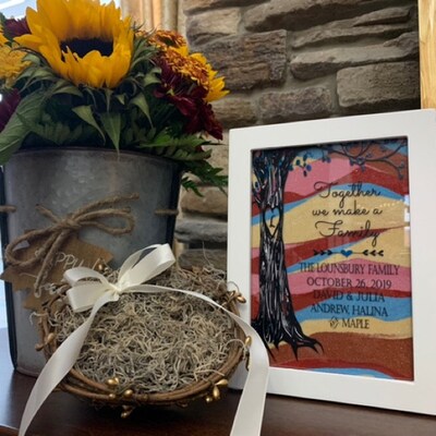 Blended Family Wedding Sand Ceremony Shadow Box Set Unity - Etsy