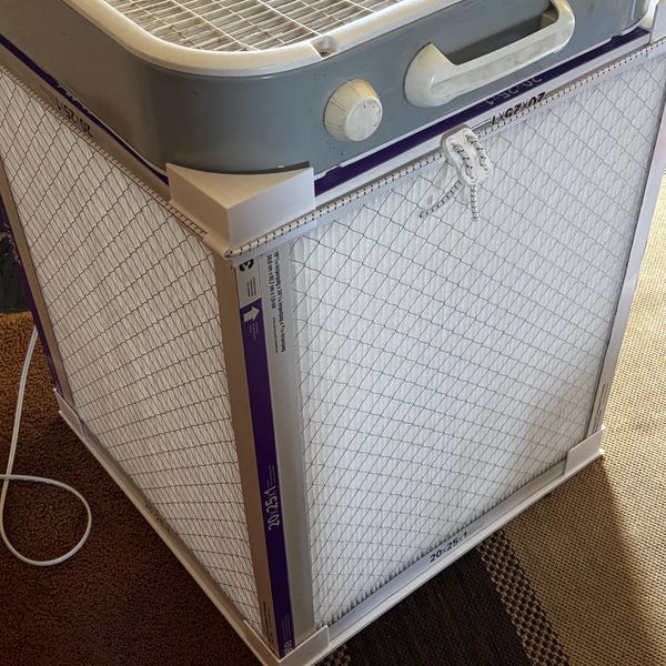 Box Fan DIY Air Filtration Kit - 1" Filter Size - for 20" Fans (corsi ...