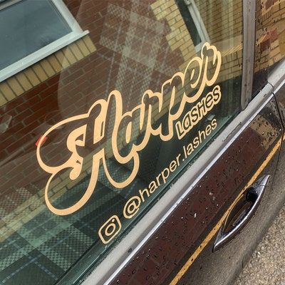 Custom Vinyl Window Decal Stickers Any Logo & Design, Personalised ...