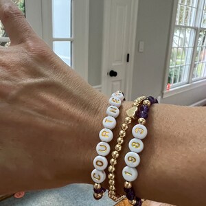 Personalized Word Bracelet Kids Name Bracelet Stacking Mama - Etsy