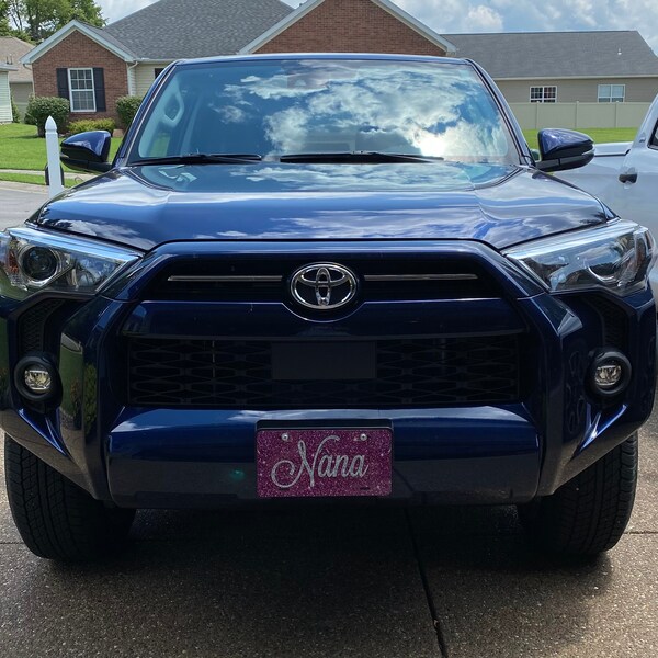 Pink Glitter Like Personalized Monogrammed License Plate Car Tag ...