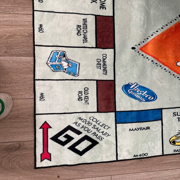 Monopoly Rug, Game Rug, Board Game Rug, Gaming Rug, Game Cards Rugs ...