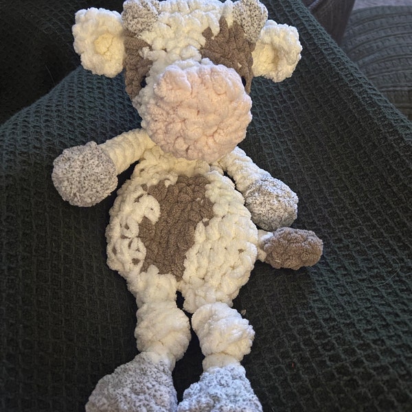 MINI Clemmie Cow Knotted Lovey — Crochet Cow PATTERN - Etsy
