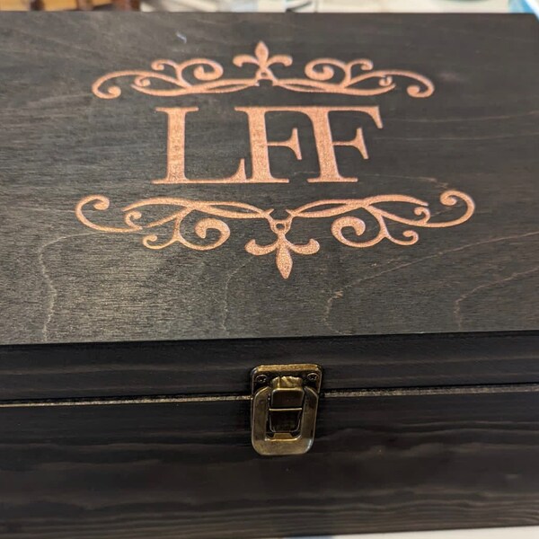 Engraved Name Box - Personalised Wooden Box - Keepsake Memory Box ...