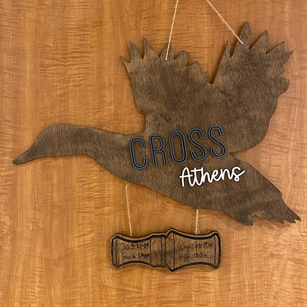 Duck Hunter Nursery Sign, Duck Nursery Sign, Nursery Name Sign, Above ...