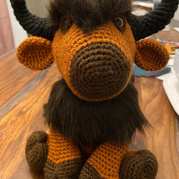 Bison, Bison Crochet Pattern, Crochet, Pattern, Bison Tutorial ...