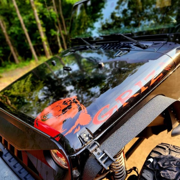 Bear Custom Vinyl Decal Sticker - Choose Your Color - Bear Head Decal ...