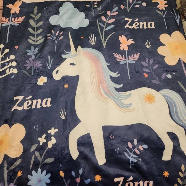 Personalized School Bus Blanket for Kids, Custom Monogrammed Blanket ...