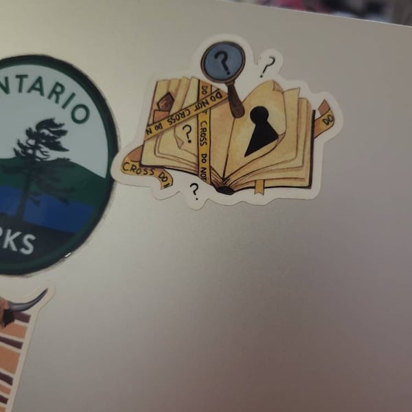 Crime Thriller Book Sticker: Glossy Vinyl Diecut, Book Lover Gift - Etsy