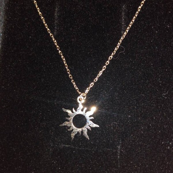 Gold Sun Necklace, Sunshine Necklace, Sun Necklace, Dainty Sun Necklace ...