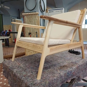 Mid Century Modern Lounge Chair Woodworking Plans and Guide - Etsy