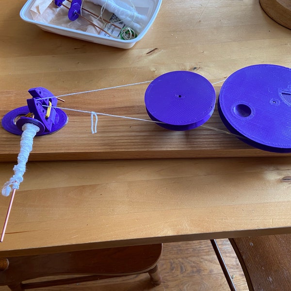 DIY Charkha Spinning Wheel Kit (3D Printed) - Etsy