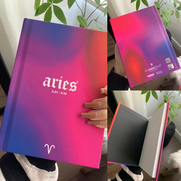 Taurus Zodiac Journal | Handcrafted Blank Astrology Pink Notebook ...