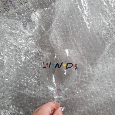 Personalised friends Theme Gin Glass, Gift, Birthday, Hen Do, Secret ...