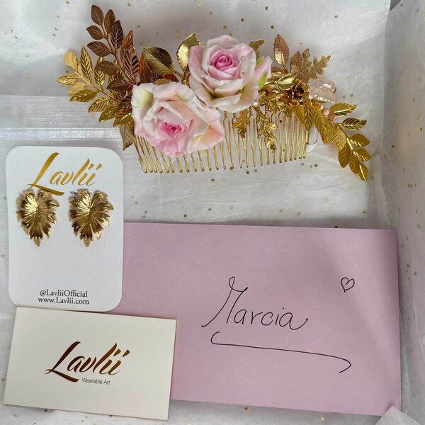 Seashell Vine Comb White Mermaid Bride Gold Floating Headpiece ...