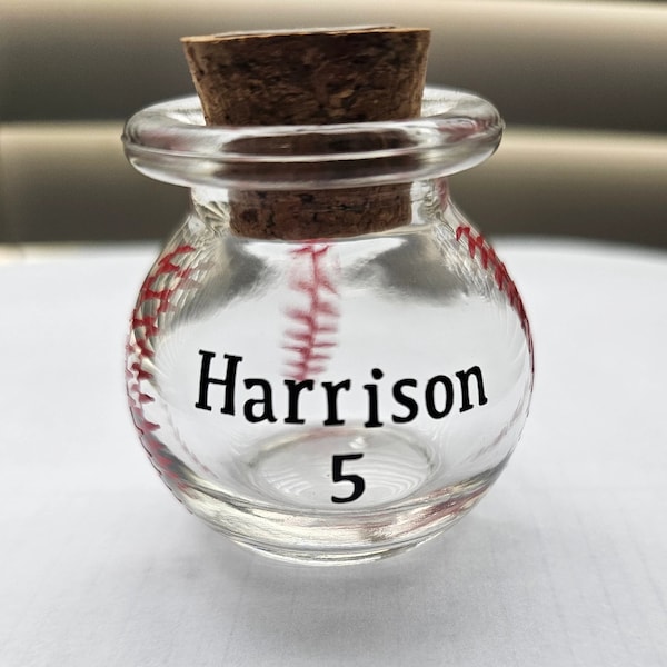 Clear-baseball/softball Dirt Jars - Etsy
