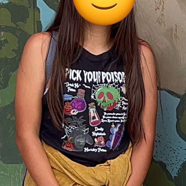 Pick Poison Villain Crop Tank, Kuzco Llama, Evil Queen Baby Tee ...