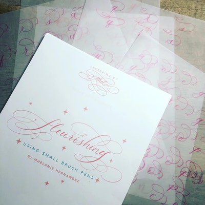 Brush Lettering Worksheets by Lettering by Mhel Practice - Etsy