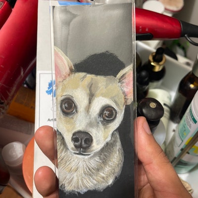 Pet Portrait Bookmark Hand Painted Custom Gift for Readers Pet Owner ...