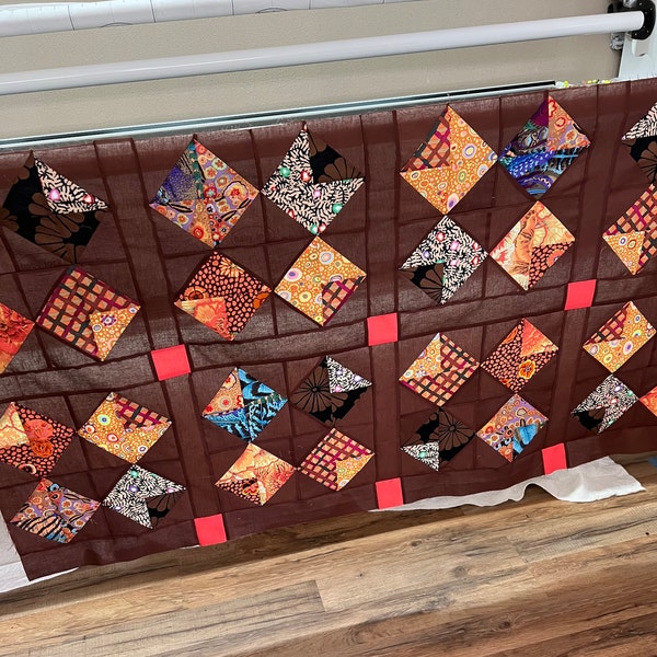 Flight Plan Quilt Pattern: Modern Triangle Design (PDF) - Etsy