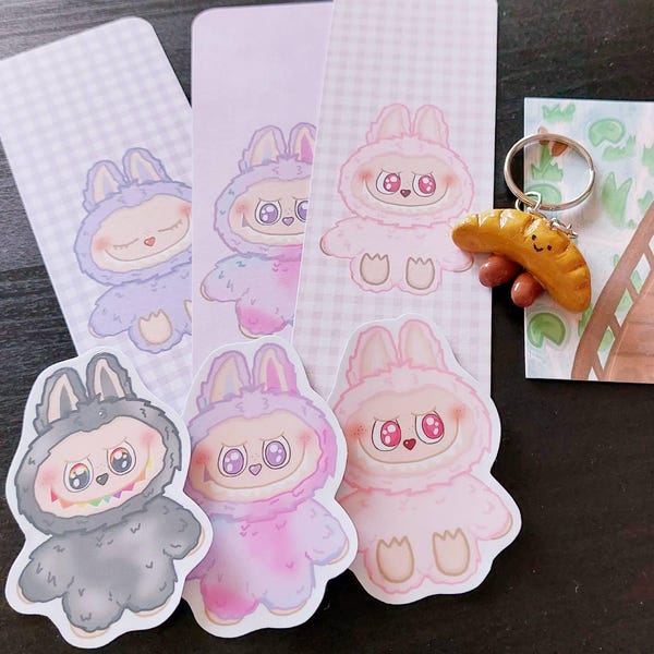Jellycat Bunny & Birthday Cake Vinyl Sticker – Handdrawn Jellycat ...