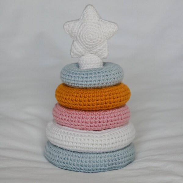Stacking Toy Crochet Pattern Crochet Rainbow Stacking Toy Pattern ...