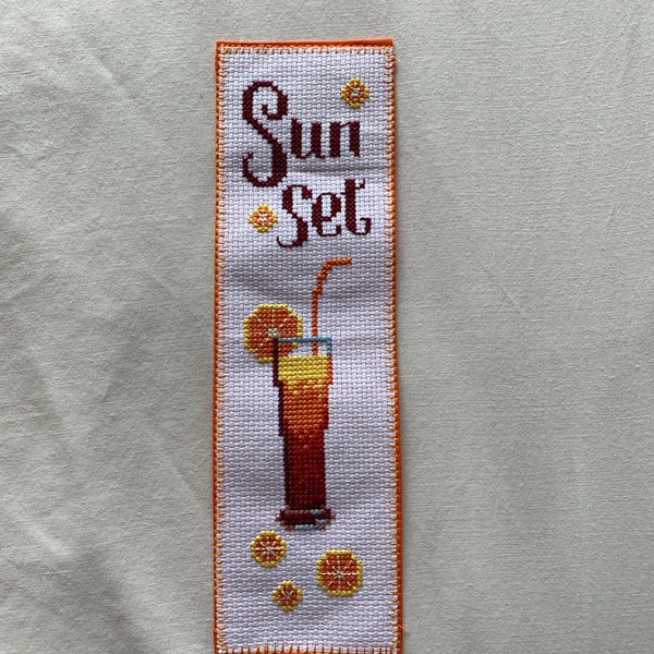 Bookmark Cross Stitch Pattern PDF Download "sunset" Fully Booked ...