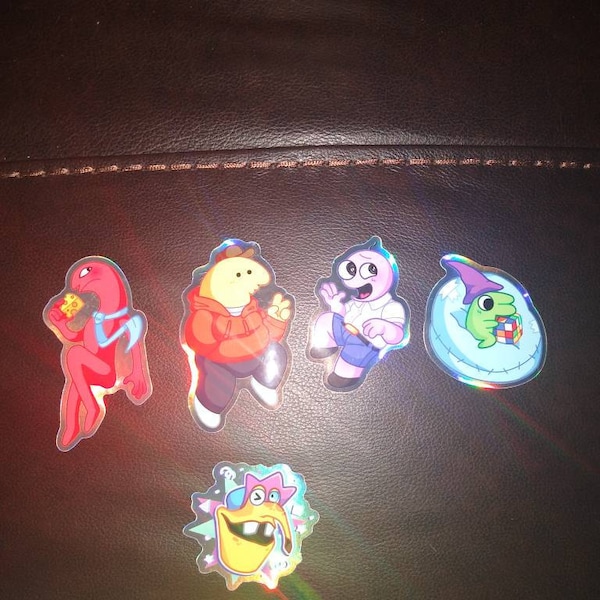 Smiling Friends - Stickers - Pim, Charlie, Alan, Glep, Gwimbly - Etsy