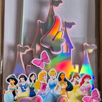 Princess Cake Topper / 4 Units. - Etsy