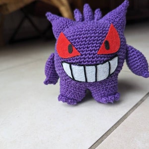 CROCHET PATTERN Gengar Amigurumi Pokemon PDF File English, French - Etsy