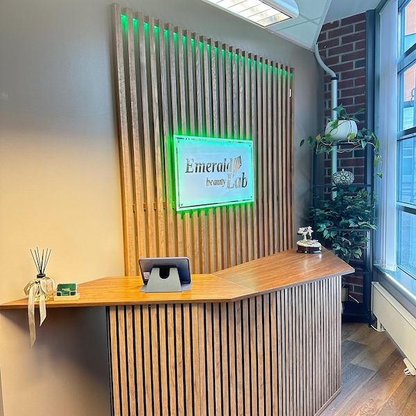 Custom Business Sign, LED Logo Sign, Backlit Company Name, Wall Office ...