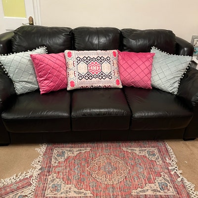 Rug Style Table Runner, Pink Table Runner, Table Runner for Dining Room ...