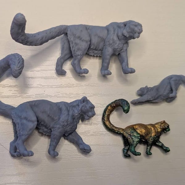 Sabertooth Tiger • Cast N Play • Dnd • 3D Resin Printed • RPG ...