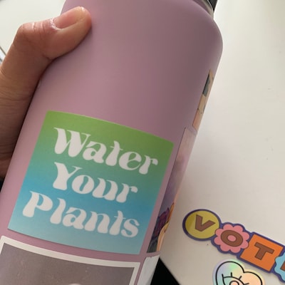 Water Your Plants Vinyl Sticker Waterproof Stickers - Etsy