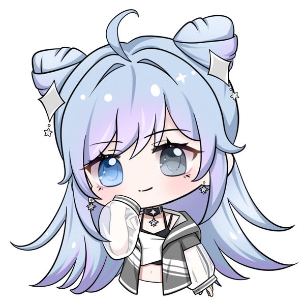 Custom Cute Chibi Portrait Commission Personalized Anime Cartoon Art ...