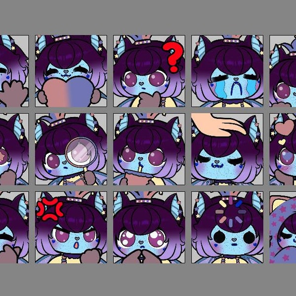 Pink Kirby Emotes (10 Pack) for Twitch, Youtube, Discord | Cute ...