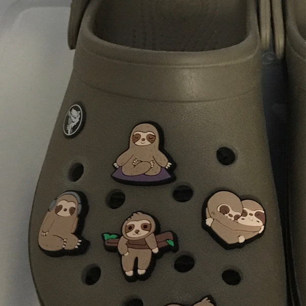 Cute Sloth Croc Compatible Shoe Charms, Capybara Shoe Charms for Your ...