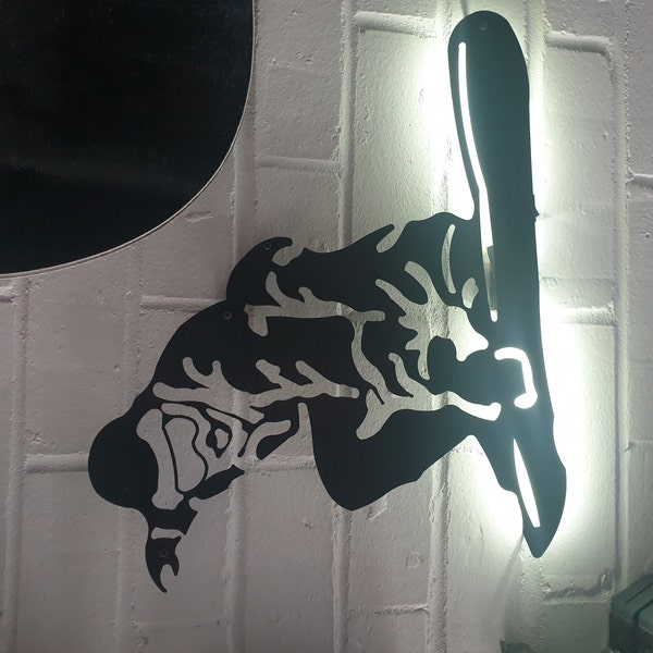 Snowboarder LED Metal Wall Decor, Snowboarder Gift, Boarder Christmas ...
