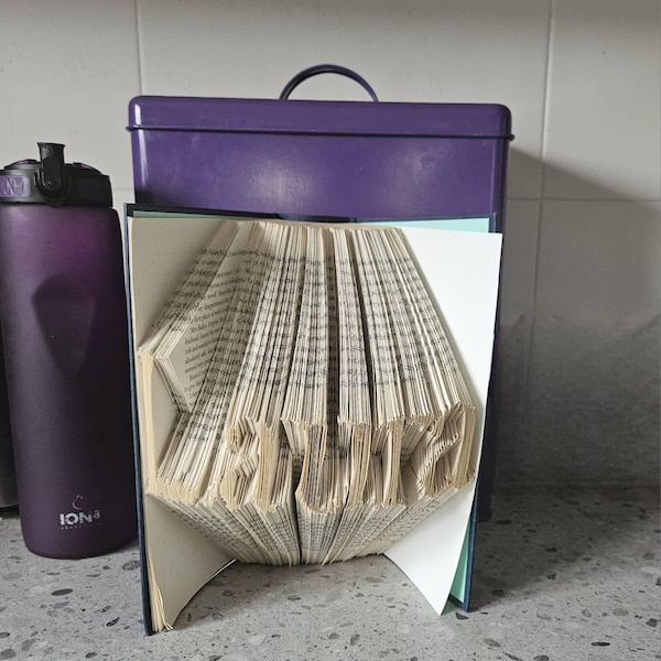 123. Custom Name Book Fold - Personalised - ?? Folds - Pattern Only ...