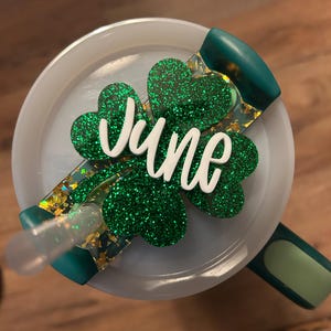 St. Patrick's Day Stanley Cup Topper | Shamrock Stanley Cup Topper ...