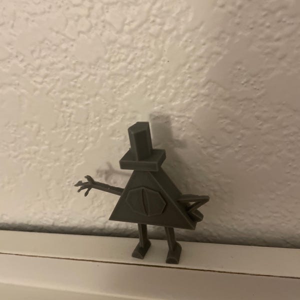 Mini Bill Cipher Statue - Cipher Hunt Statue - Gravity Falls Inspired ...