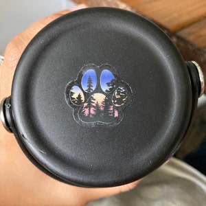 Mini 1 Sunset Paw Print Vinyl Sticker Clear Sticker - Etsy