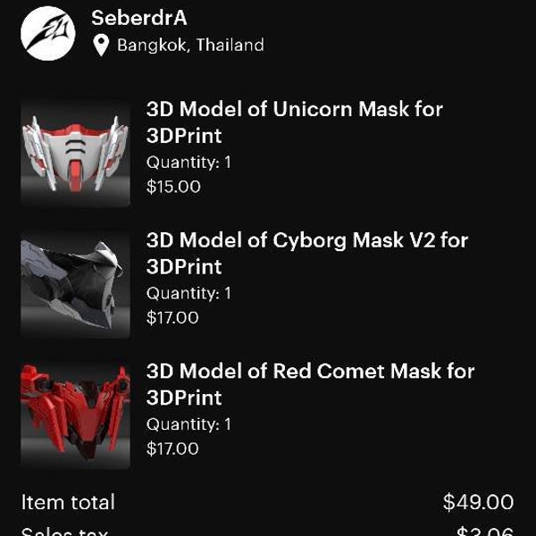 3D Model of Cyborg Mask V2 for 3dprint - Etsy